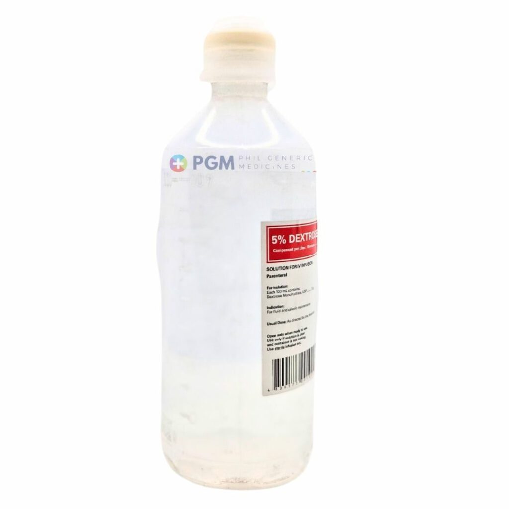 5% Dextrose In Water 500ml Solution for IV Infusion Euro-Med 1’s ...