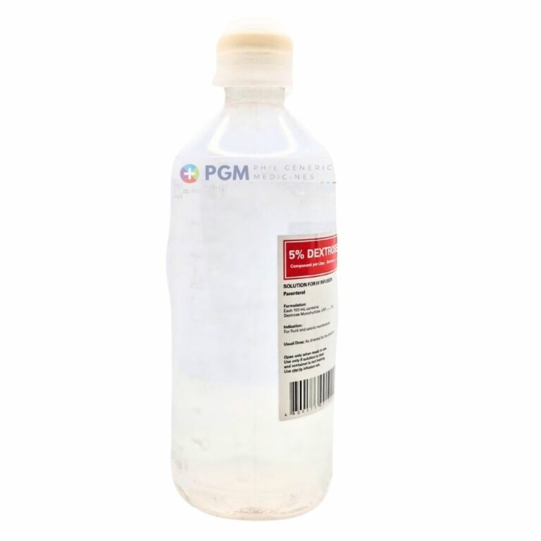 5% Dextrose In Water 500ml Solution for IV Infusion Euro-Med 1’s ...