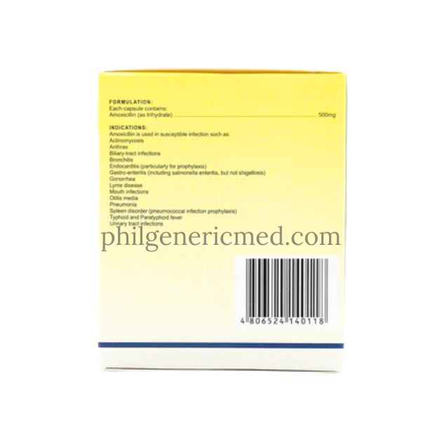 Amoxicillin 500mg Capsule 100’s – Philippine Generic Medicine