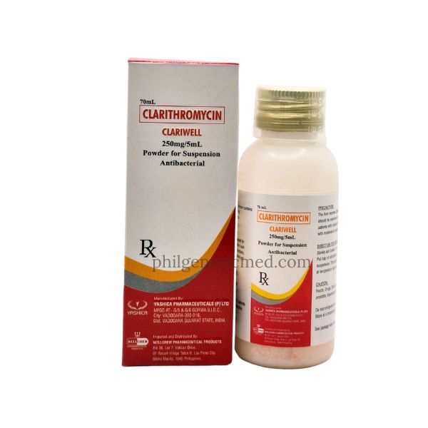 Clarithromycin 250mg/5ml/70ml Granules - Philippine Generic Medicines