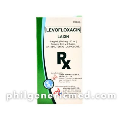 Levofloxacin LAXIN 5mg/ml (500mg/100ml) vial 1's - Philippine Generic ...