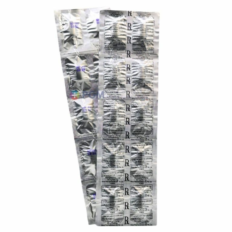 Orphenadrine Citrate Paracetamol 50mg / 650mg / Tablet ( NORGESIC FORTE ...