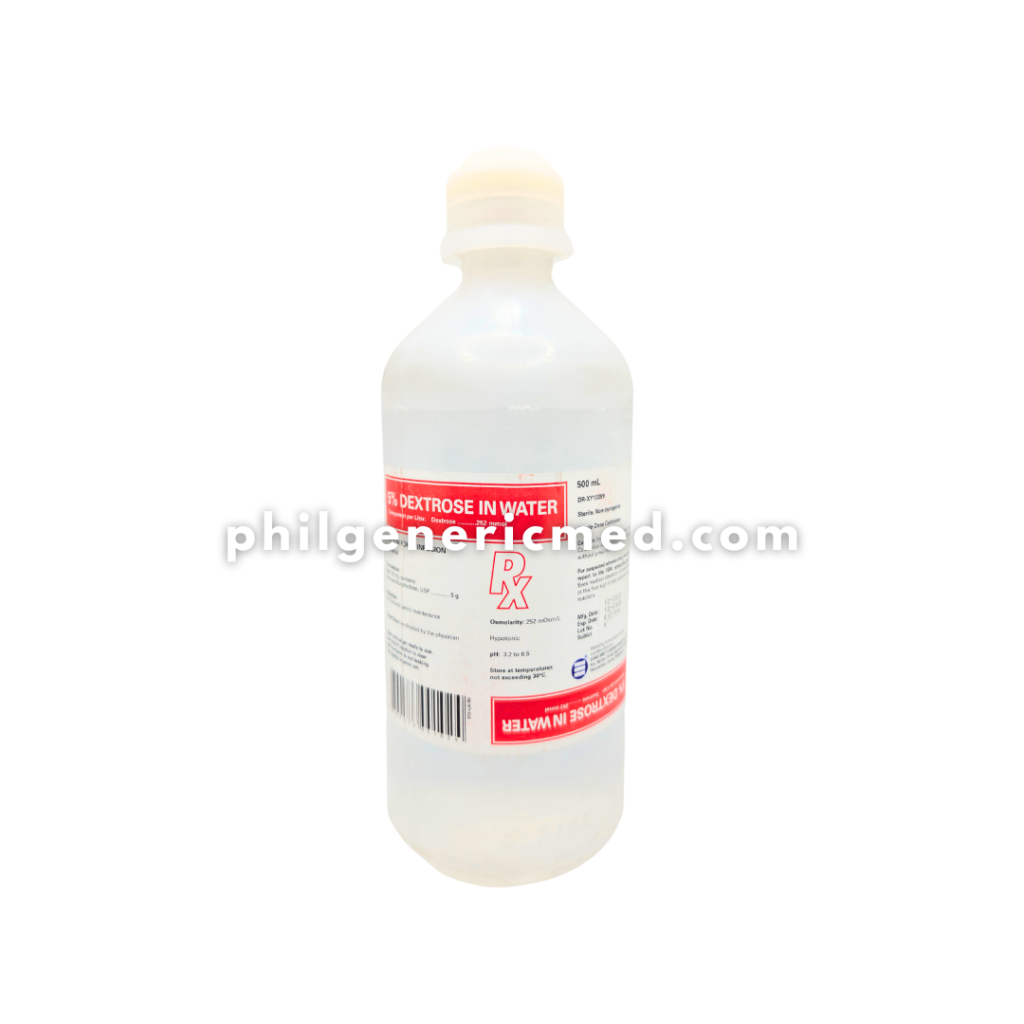 5% Dextrose In Water 500ml Solution for IV Infusion Euro-Med 1’s ...