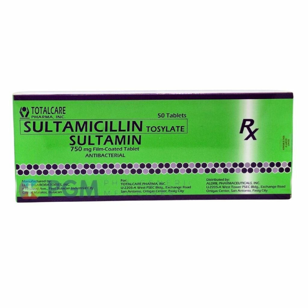Sultamicillin Tosylate 750mg / Tablets ( SULTAMIN ) – Philippine ...