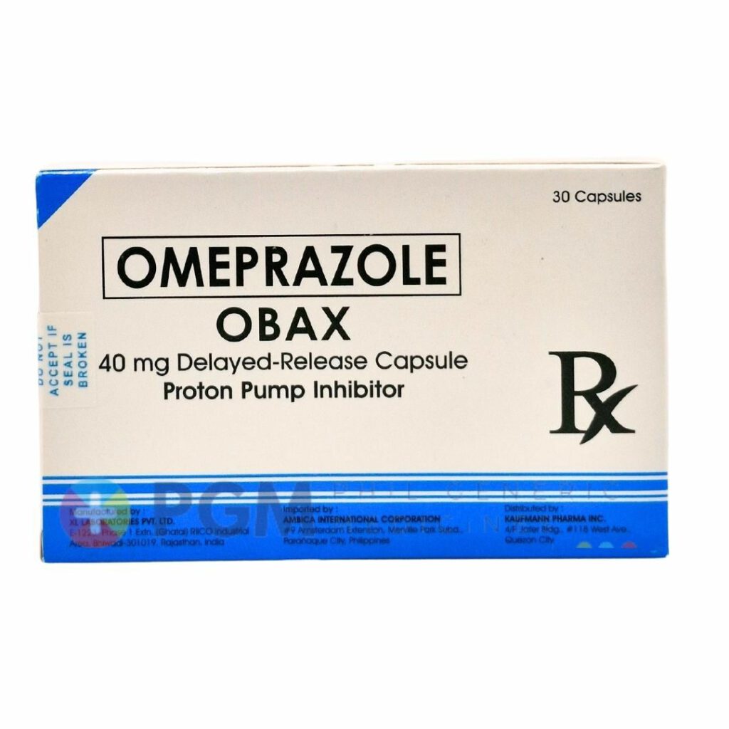 Omeprazole 40mg Capsule ( OBAX ) - Philippine Generic Medicines
