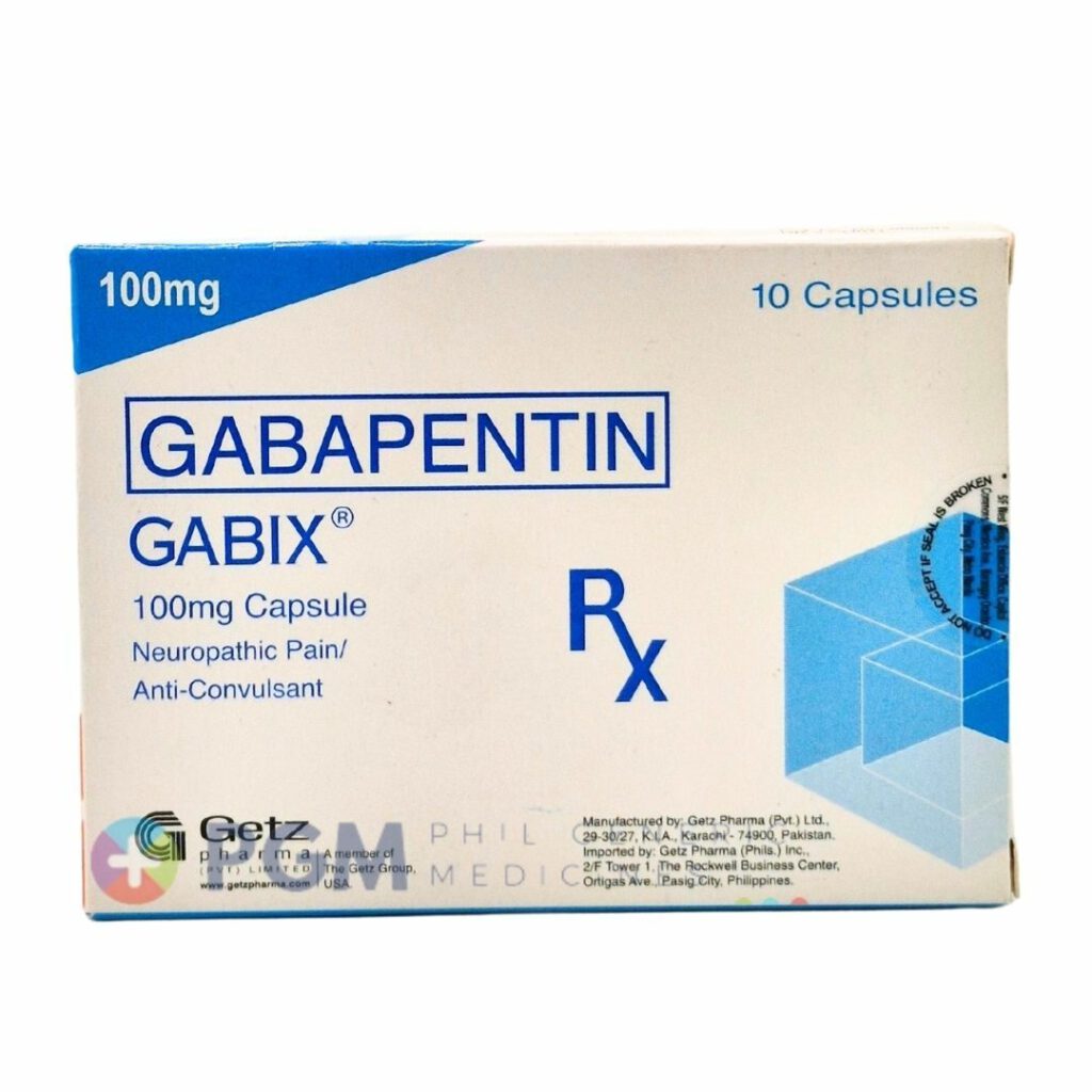 Gabapentin 100mg Capsule ( GABIX ) – Philippine Generic Medicines