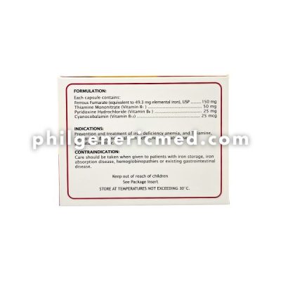 Multivitamins + Iron MYREVIT-Fe FORTE Capsule 100's - Philippine ...
