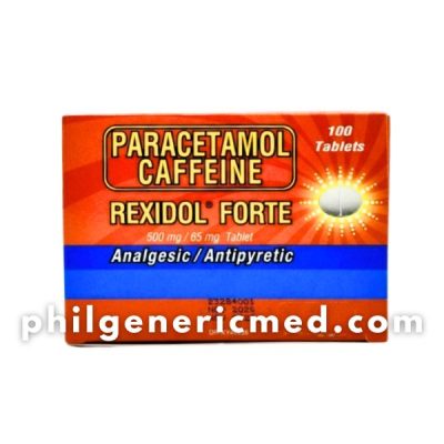 Paracetamol Caffeine REXIDOL FORTE 500mg/65mg Tablet 100’s – Philippine ...