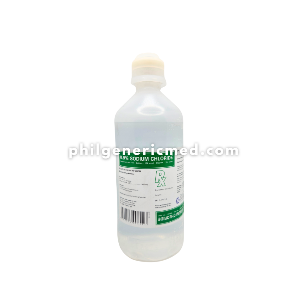 0.9% Sodium Chloride Solution for IV Infusion Euro-Med 500mL 1’s ...