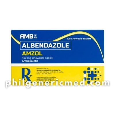 Albendazole AMZOL 400mg Chewable Tablet 100's - Philippine Generic ...