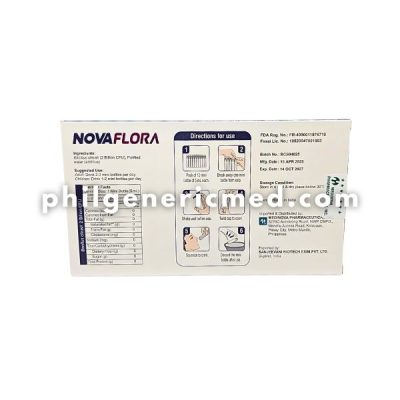 NOVAFLORA Probiotic 2 Billion CFU / 5mL 10’s – Philippine Generic Medicines
