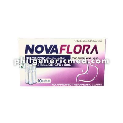 NOVAFLORA Probiotic 2 Billion CFU / 5mL 10’s – Philippine Generic Medicines