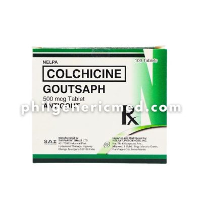 Colchicine GOUTSAPH 500mcg Tablet 100's - Philippine Generic Medicines