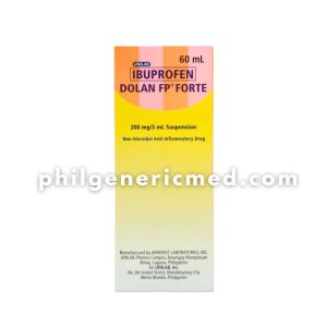 Ibuprofen DOLAN FP FORTE 200mg / 5 mL Syrup 60mL - Philippine Generic ...