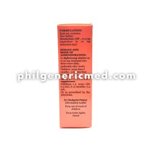 Zinc Sulfate ZINLUM 10mg Syrup Oral Drops 15mL - Philippine Generic ...