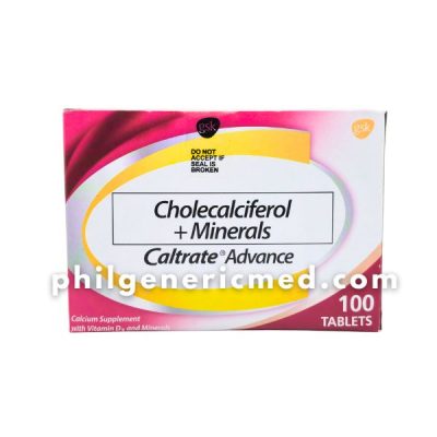 Cholecalciferol + Minerals CALTRATE ADVANCE Tablet 100’s – Philippine ...