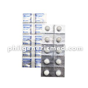 Eperisone MYONAL 50mg Tablet 100's - Philippine Generic Medicines