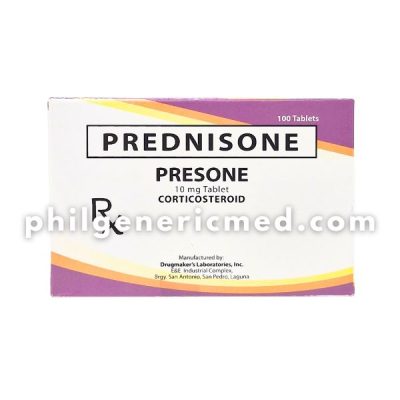 Prednisone PRESONE 10 mg Tablet 100's - Philippine Generic Medicines