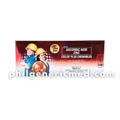 Ascorbic Acid Zinc CEELIN PLUS CHEWABLES 100mg/10mg Chewable Tablet 100 ...