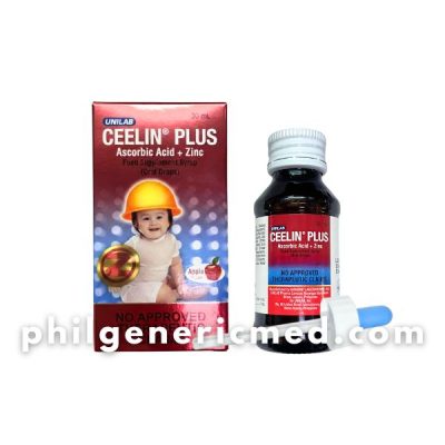 Ascorbic Acid + Zinc CEELIN PLUS Food Supplement Syrup (Oral Drops ...